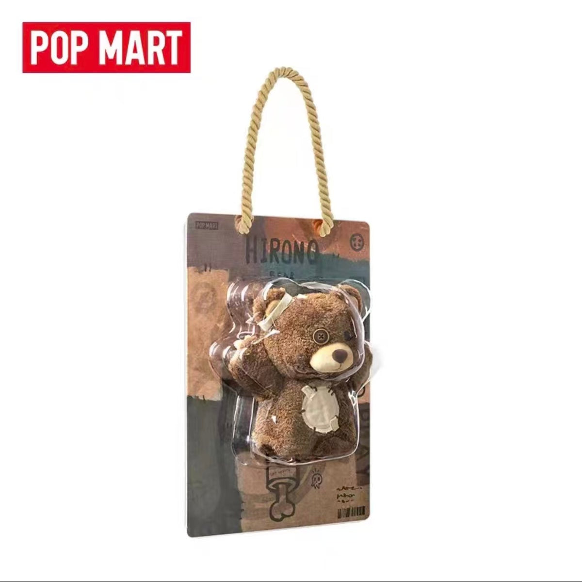 POPMART Pts Exhibition Limited Edition + Hirono Wild Bear Plush Puppet ...